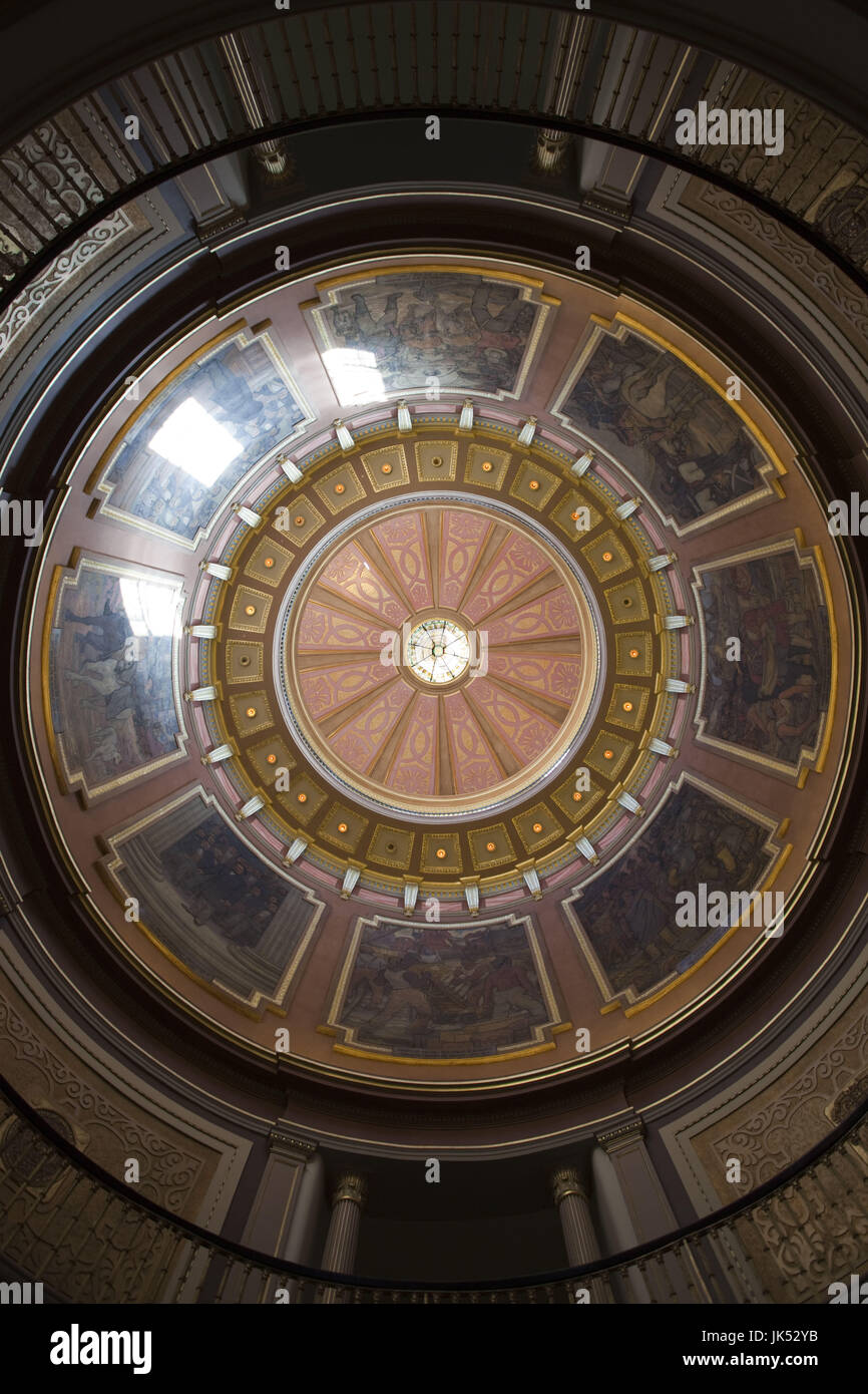 USA, Alabama, Montgomery, Alabama State Capitol, b. 1851, interior of ...