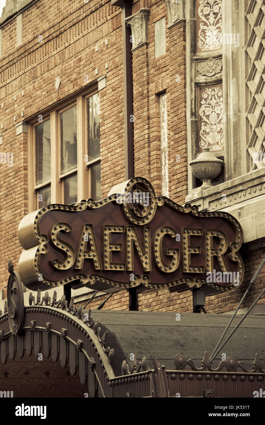 USA, Alabama, Mobile, Saenger Theater, detail Stock Photo - Alamy