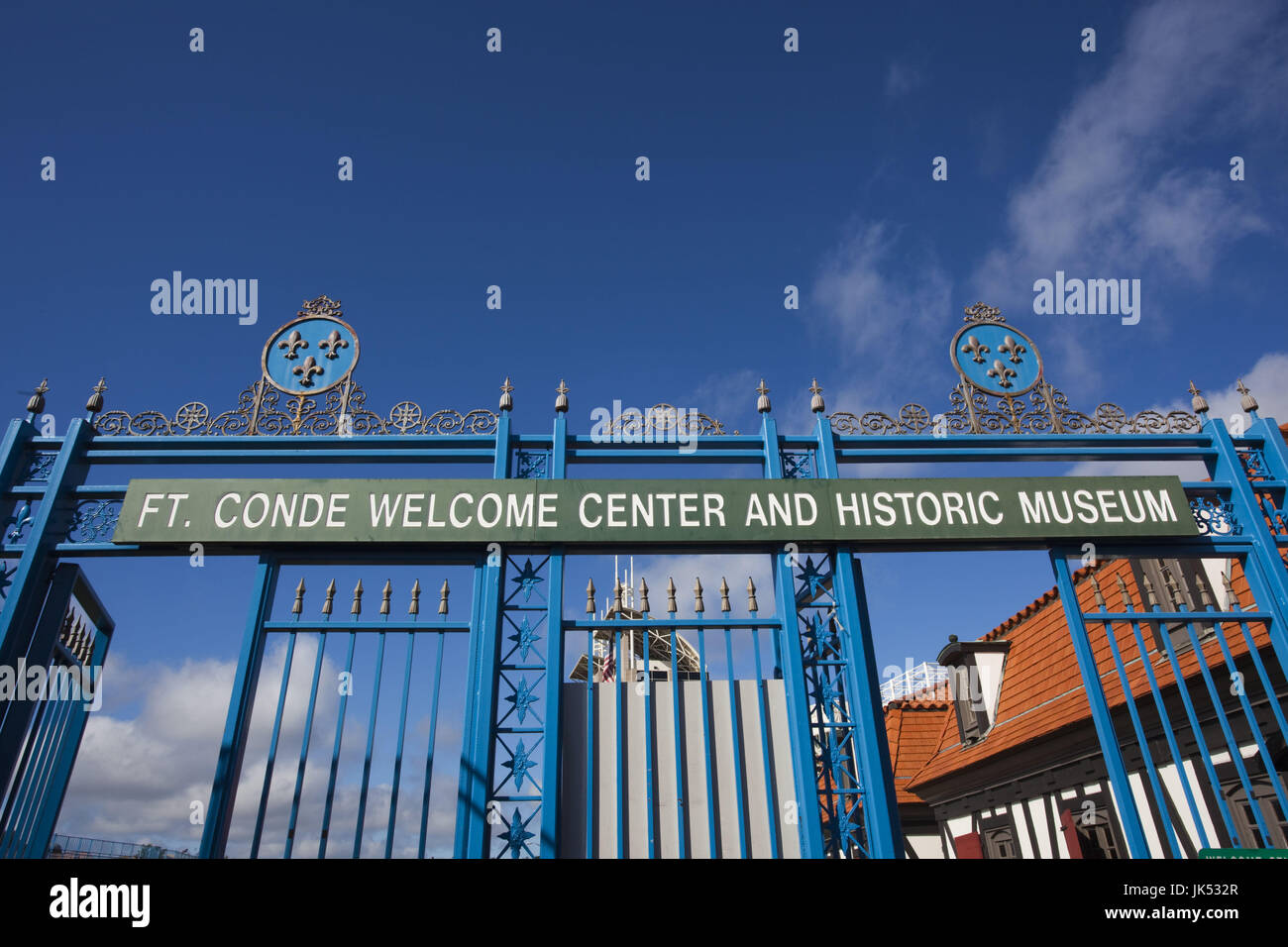 USA, Alabama, Mobile, Fort Conde, b.1711, entry gate Stock Photo - Alamy