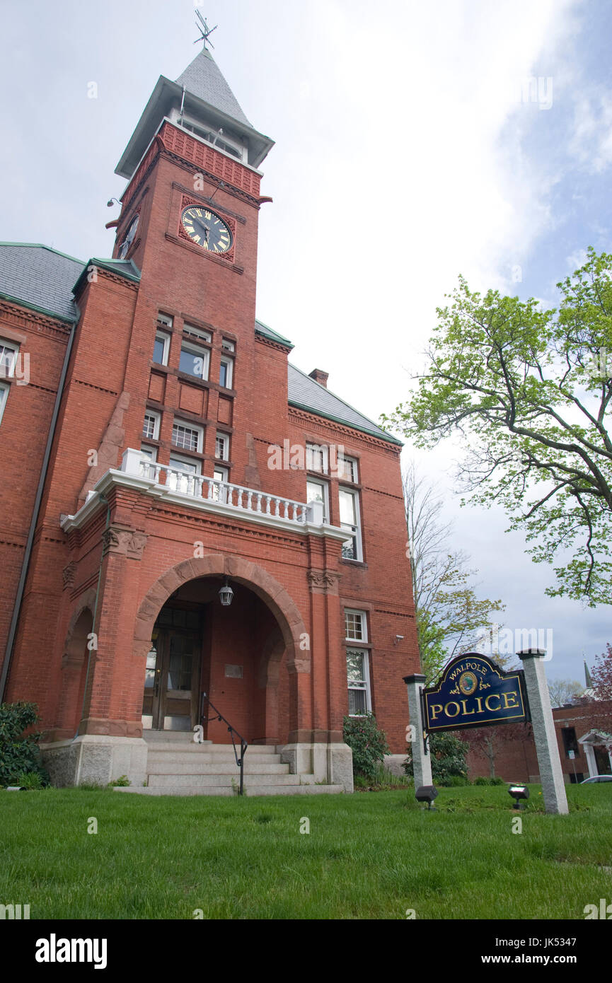 Walpole Police Station, Massachusetts Stock Photo - Alamy