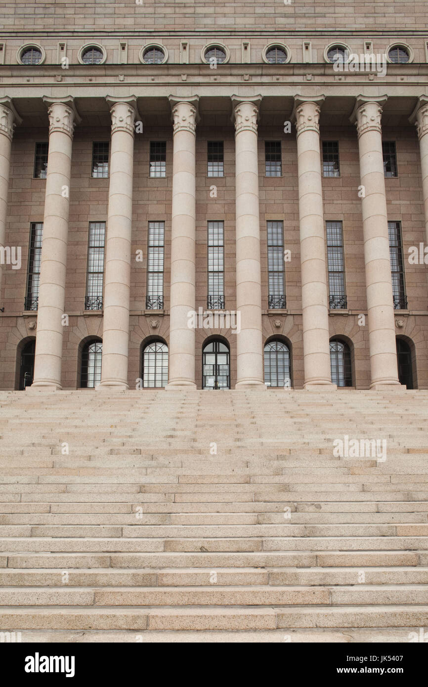 Finland, Helsinki, Finnish Parliament, exterior, daytime Stock Photo ...