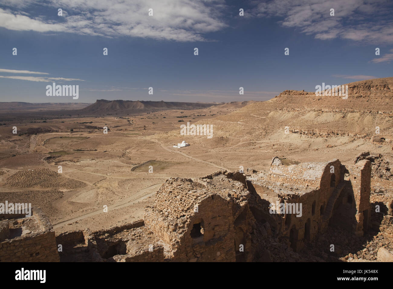 Tunisia, Ksour Area, Douiret, abandoned Berber town, elevated valley ...