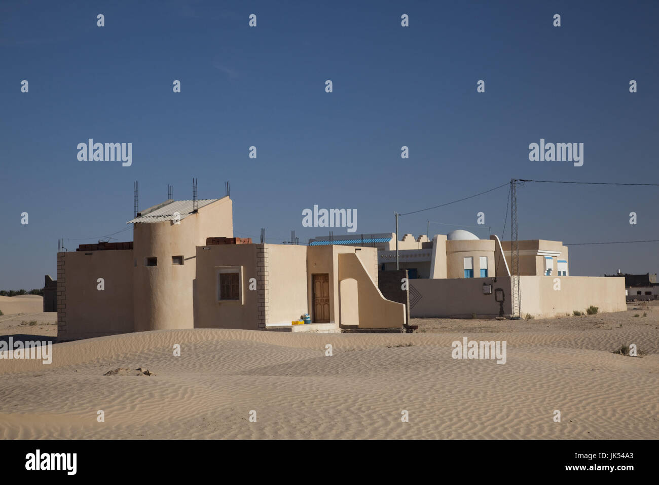 Tunisia, Sahara Desert, Zafrane, desert house Stock Photo - Alamy