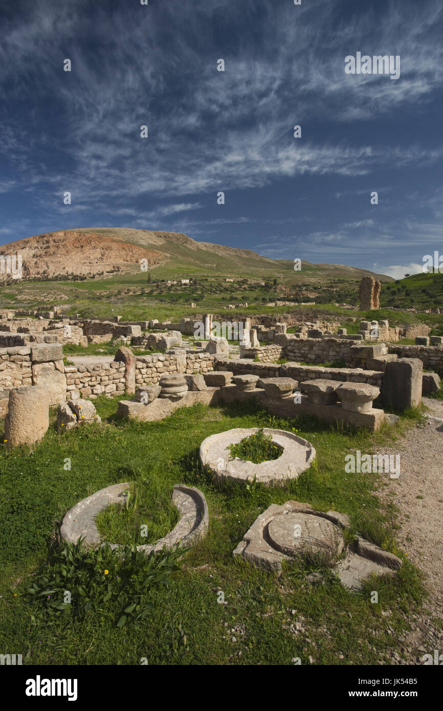 Tunisia, Northern Tunisia, Bulla Regia, ruins of underground Roman-era ...