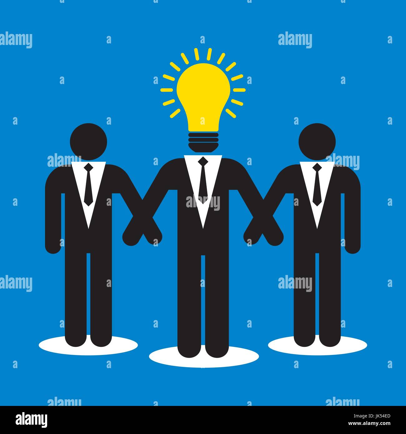 Creative leadership in teamwork business solution Stock Vector Image ...