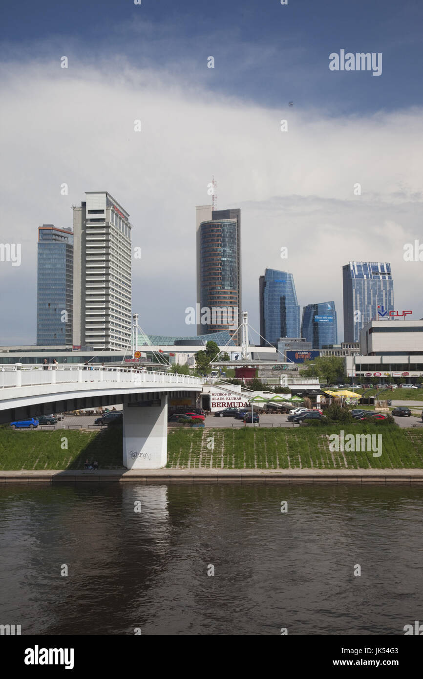 Modern buildings of the snipiskes area by the neris river hi-res stock ...