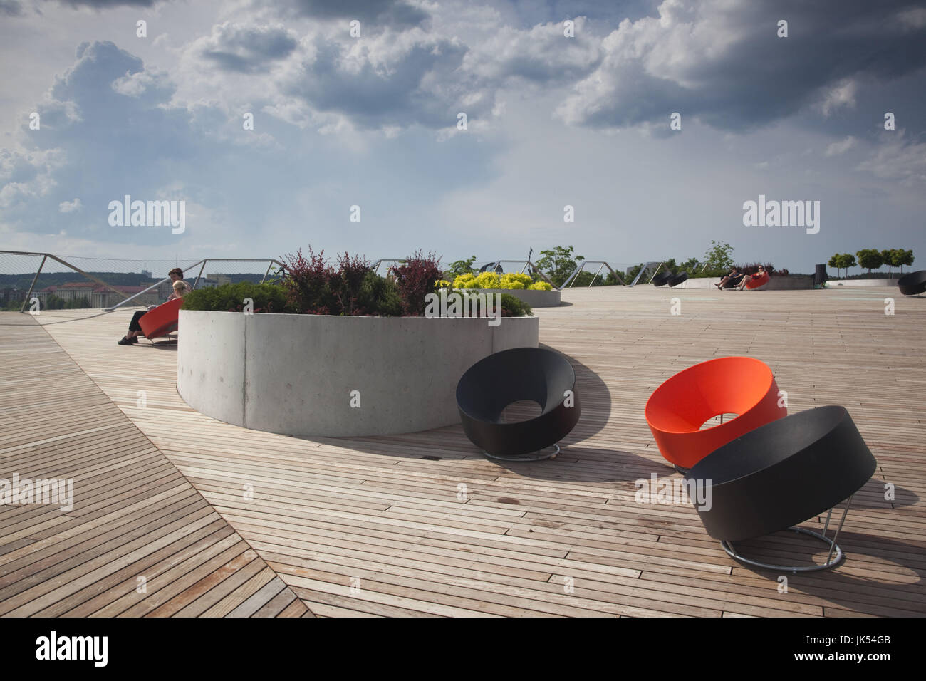 Lithuania, Vilnius, modern buildings of the Snipiskes area, Swedbank ...