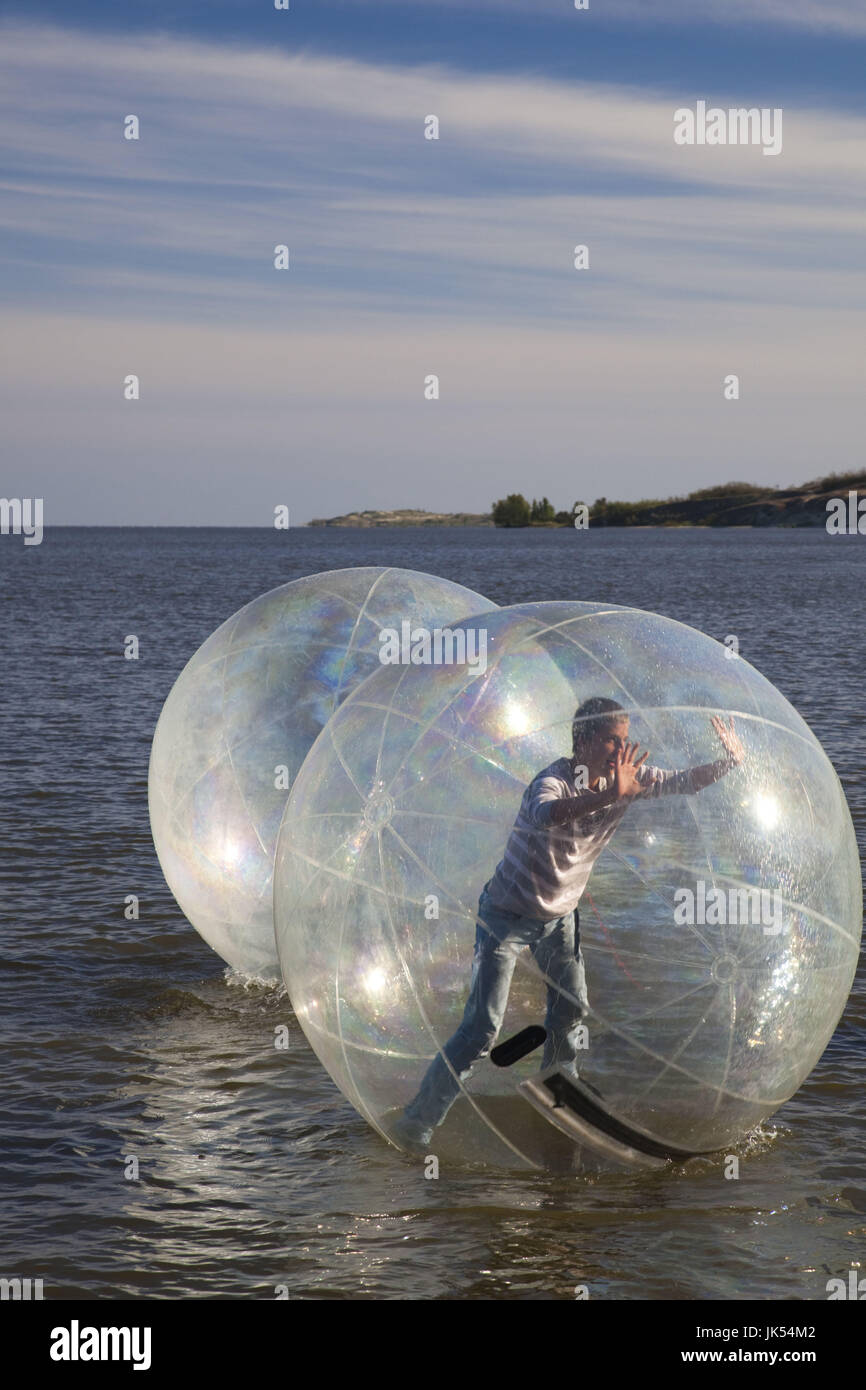 Kids in waterball hi-res stock photography and images - Alamy