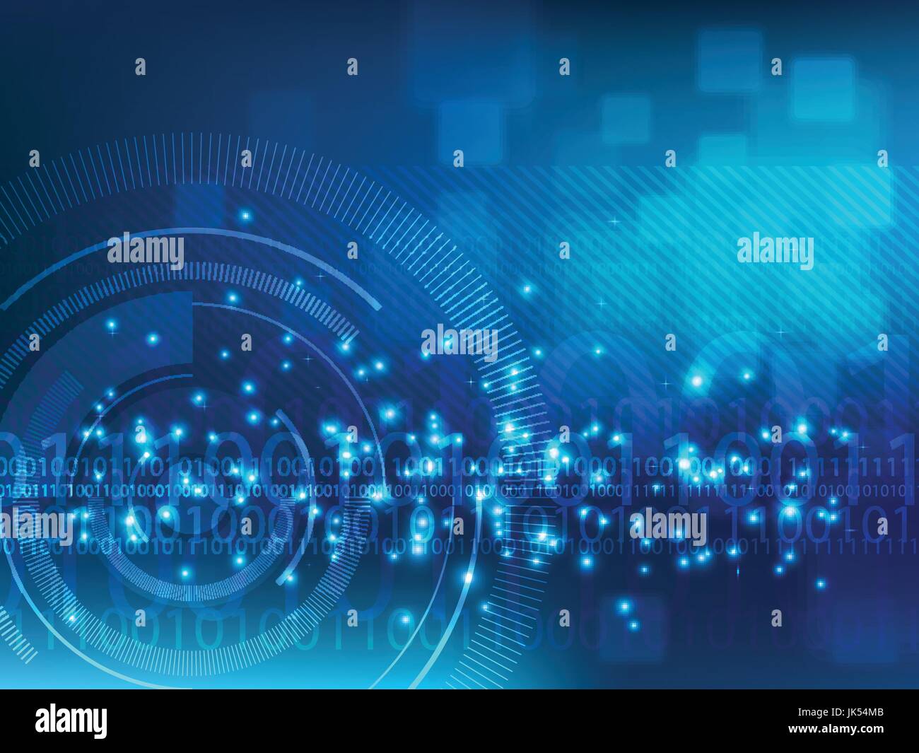 blue vetor background futuristic abstract with bright lights binary ...