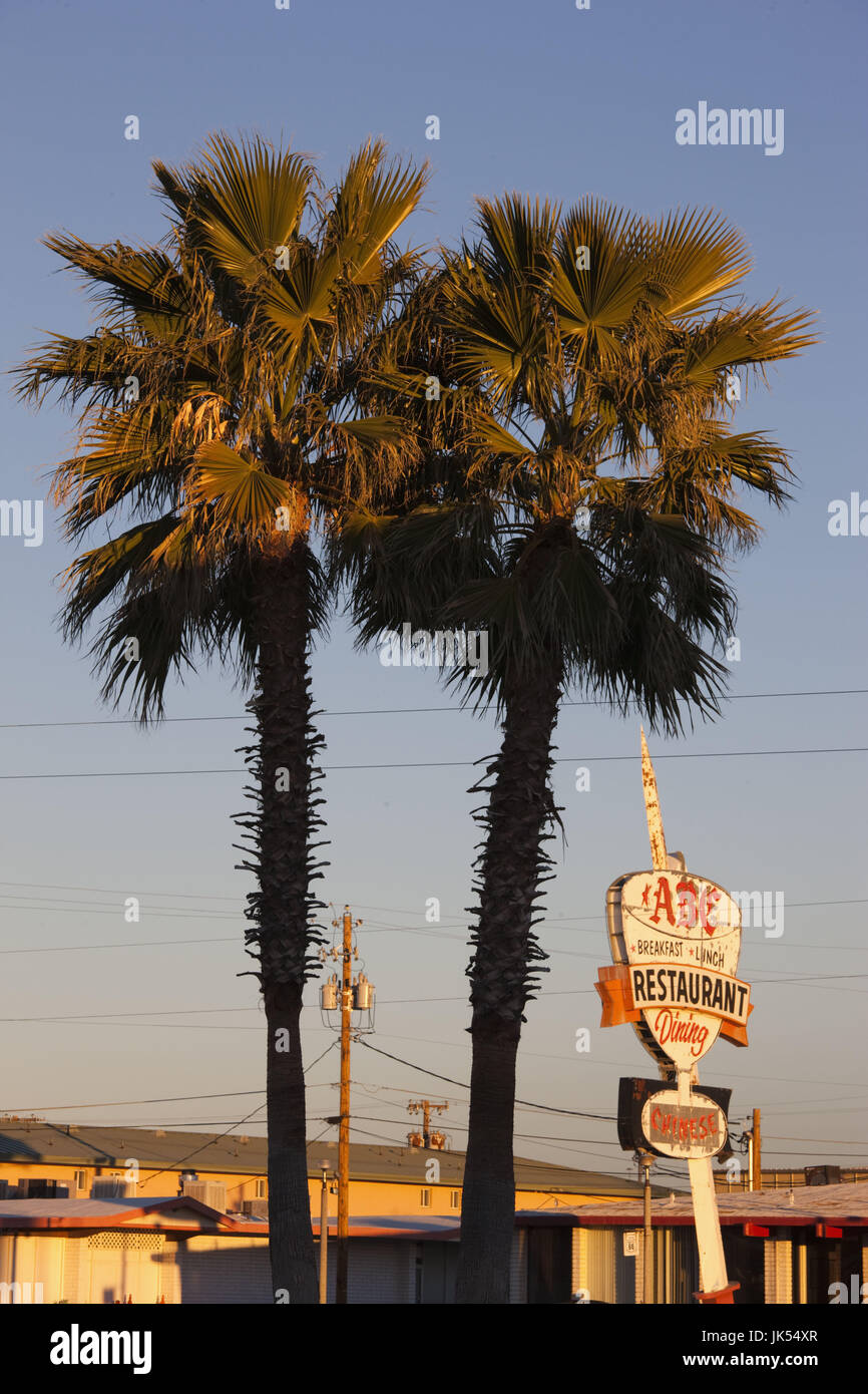 USA, Arizona, Kingman, Rt. 66 Town, ABC Restaurant sign Stock Photo - Alamy
