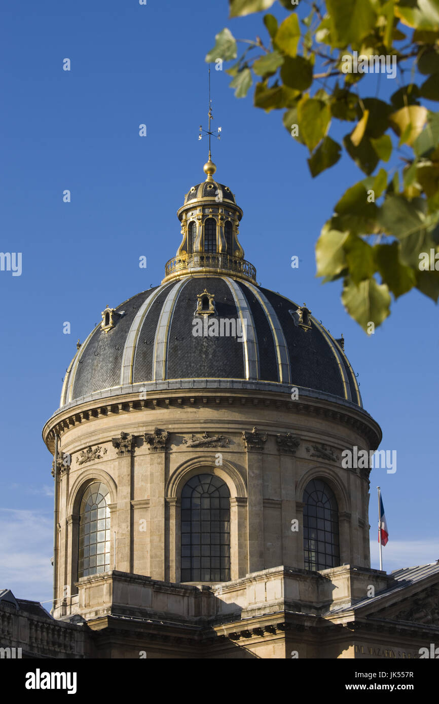 France, Paris, dome of the Institute de France Stock Photo - Alamy