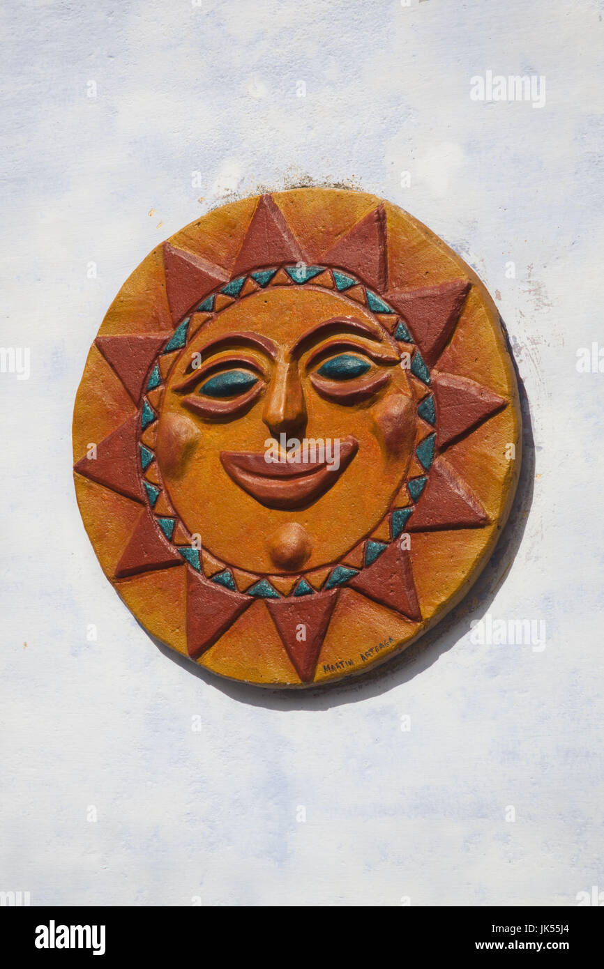 Uruguay, Colonia del Sacramento, sun sculpture Stock Photo - Alamy
