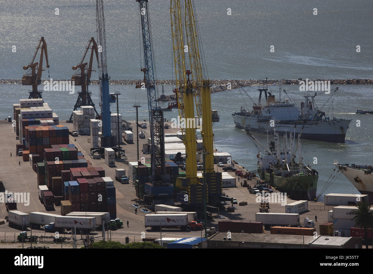 Uruguay, Montevideo, overview of Montevideo port Stock Photo - Alamy