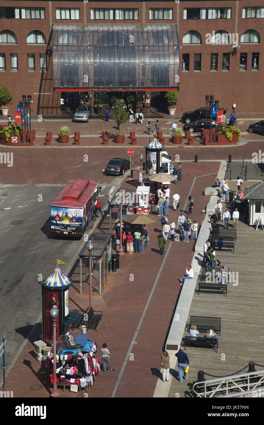 USA, Massachusetts, Boston, overview of Long Wharf Stock Photo - Alamy