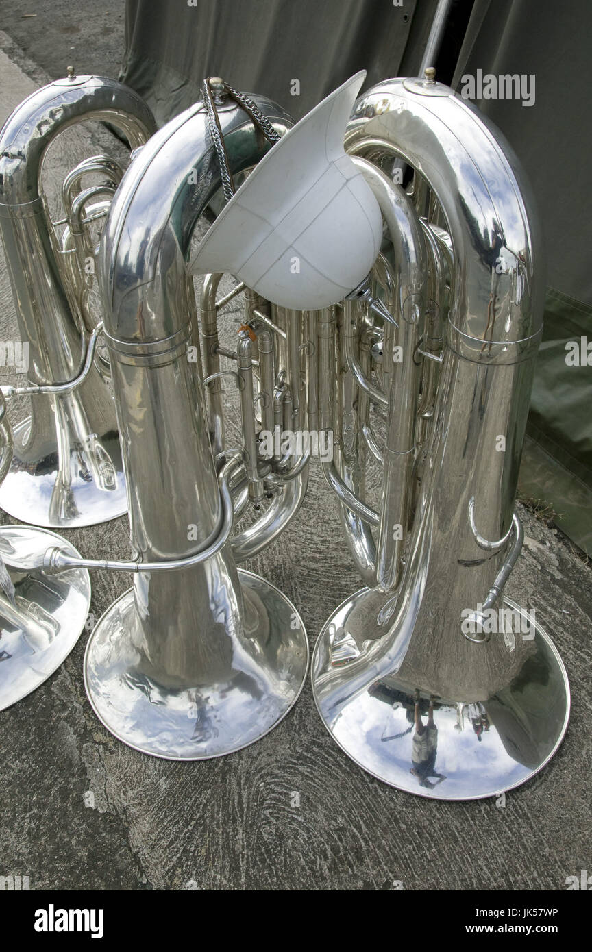 Army of tonga marching band instruments hi-res stock photography and ...