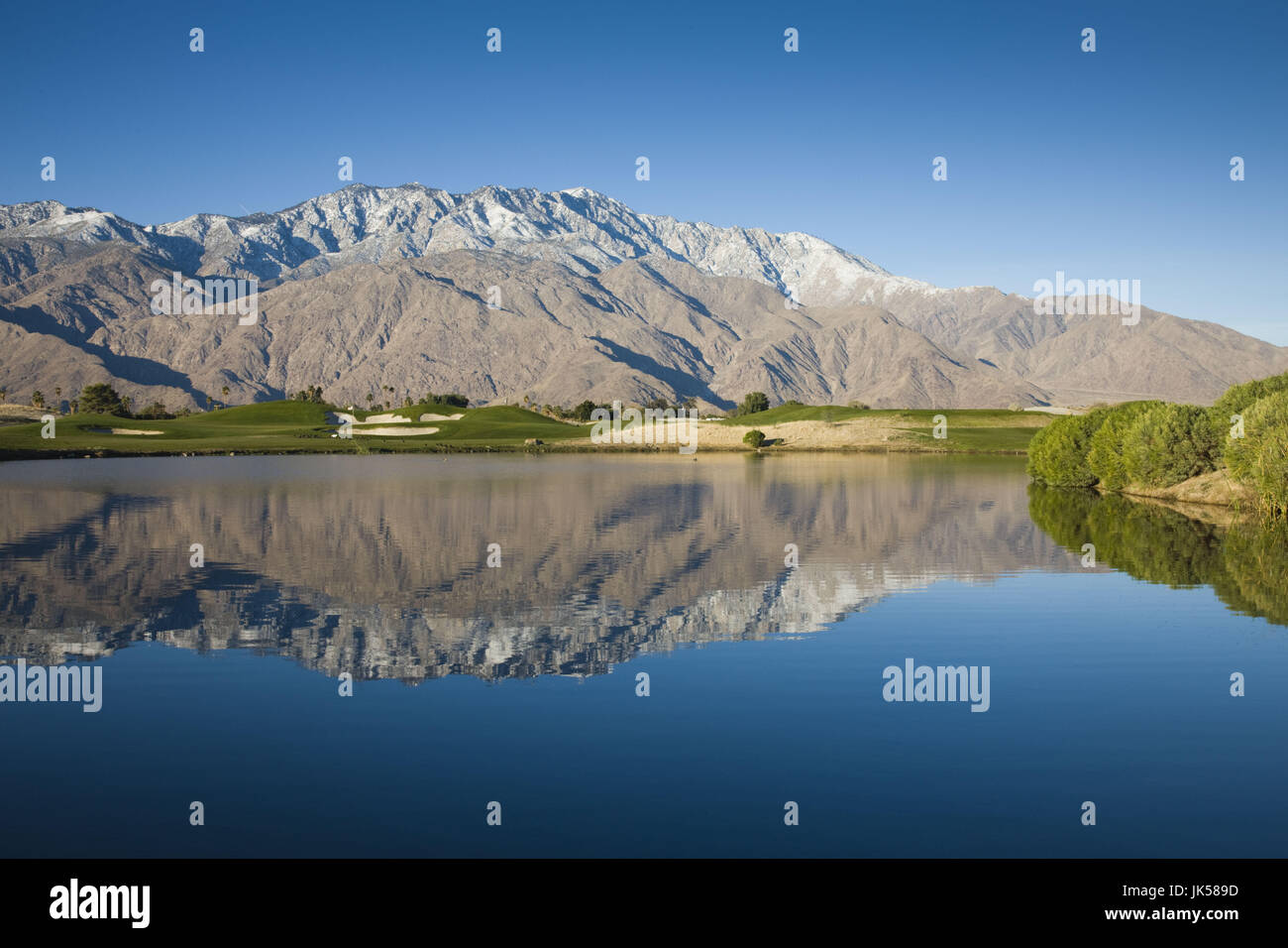 USA, California, Palm Springs, Desert Princess Golf Course and ...