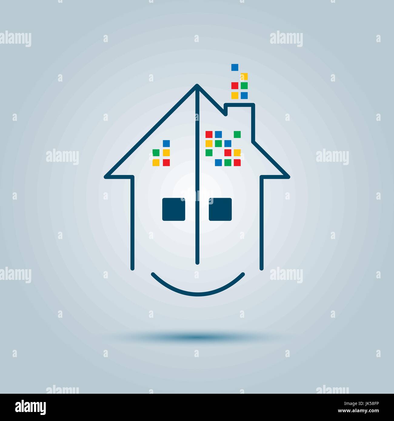 Real smiling Stock Vector Images - Alamy