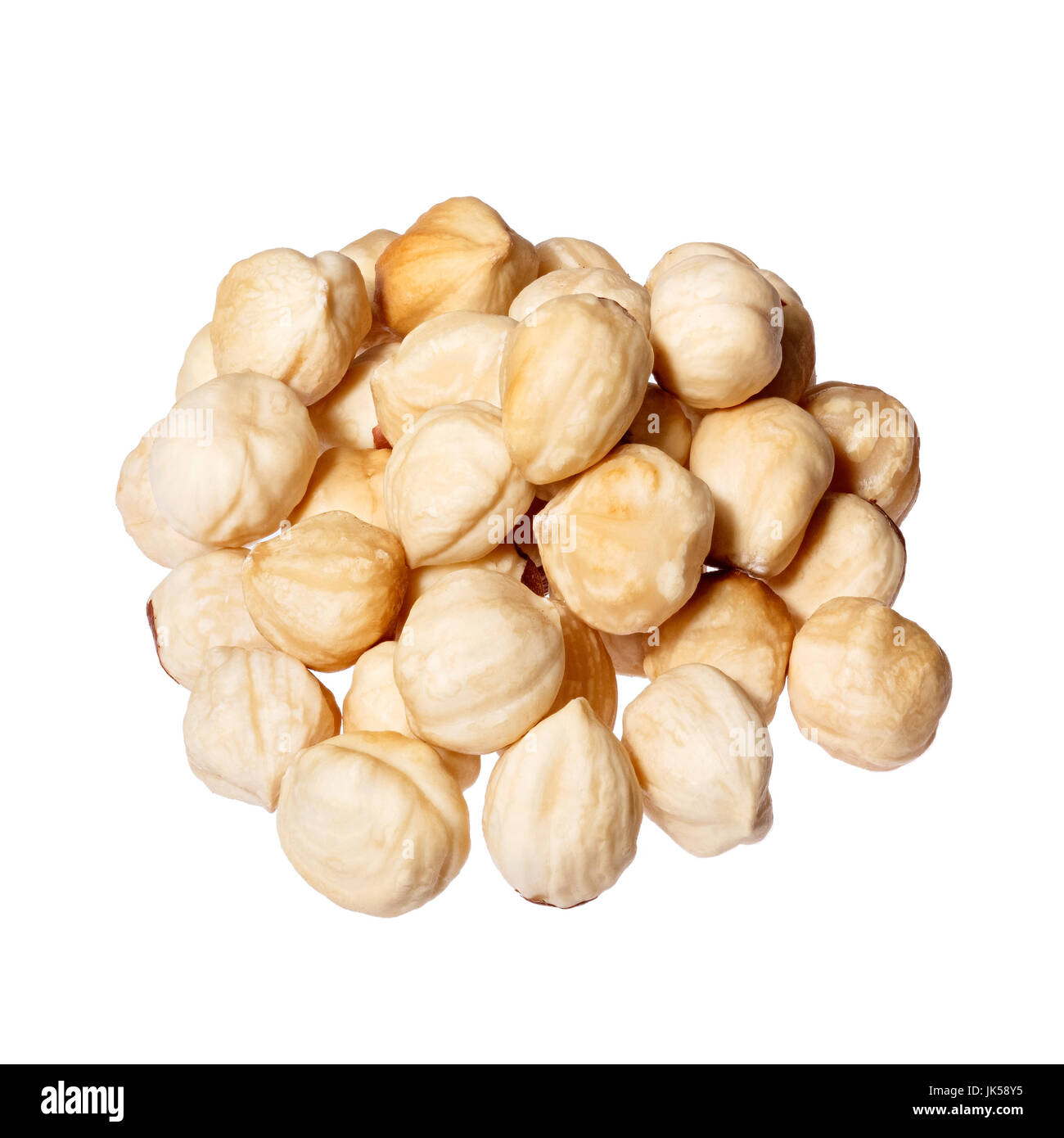 Hazelnuts isolated close-up Stock Photo - Alamy