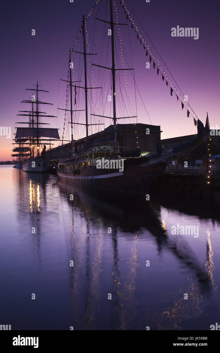 USA,Massachusetts, Boston, Sail Boston Tall Ships Festival, tall ships ...
