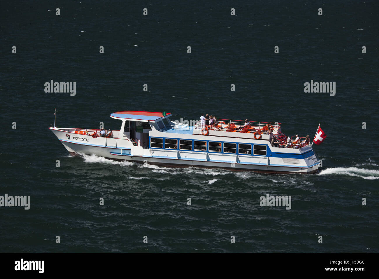 Switzerland, Ticino, Lake Lugano, Lugano, lake ferry Stock Photo - Alamy