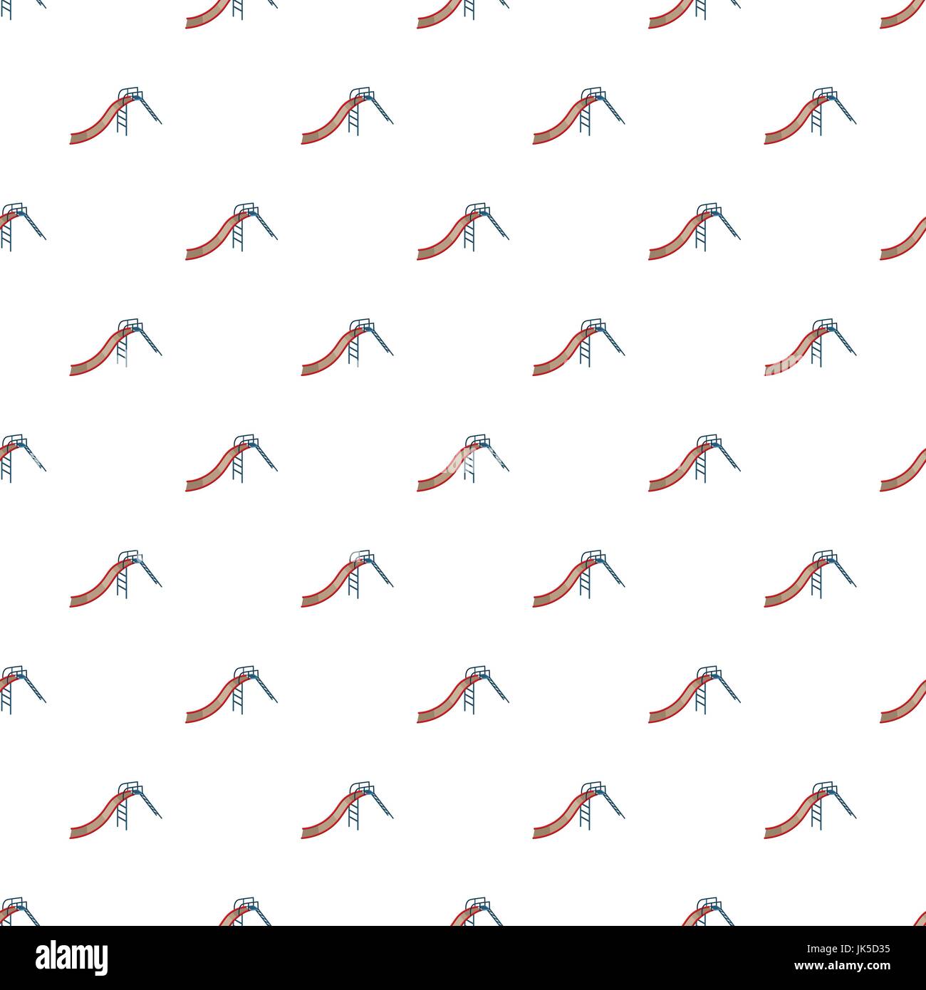 Childrens slide pattern seamless repeat in cartoon style vector ...