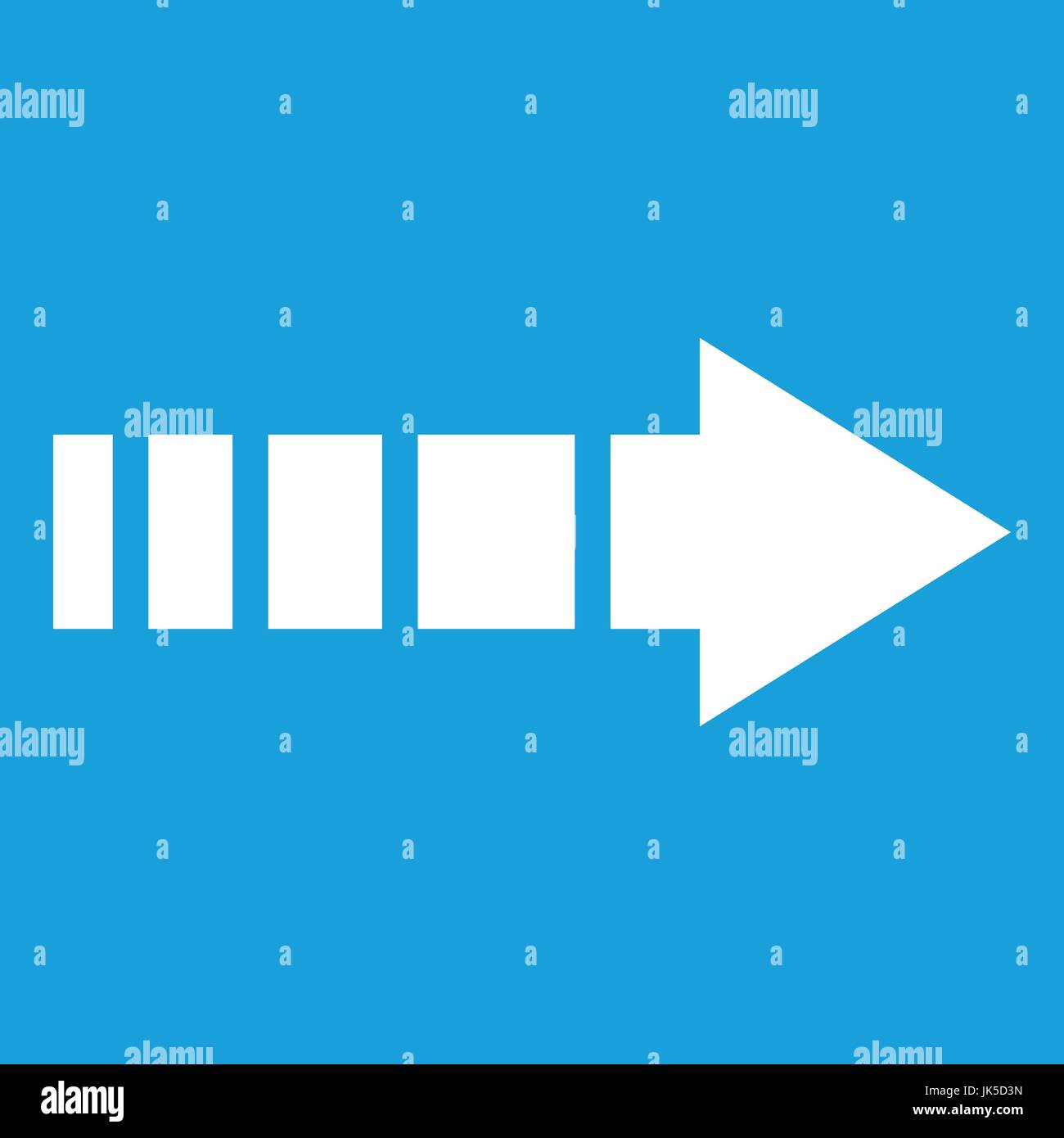 Cursor icon white isolated on blue background vector illustration Stock ...