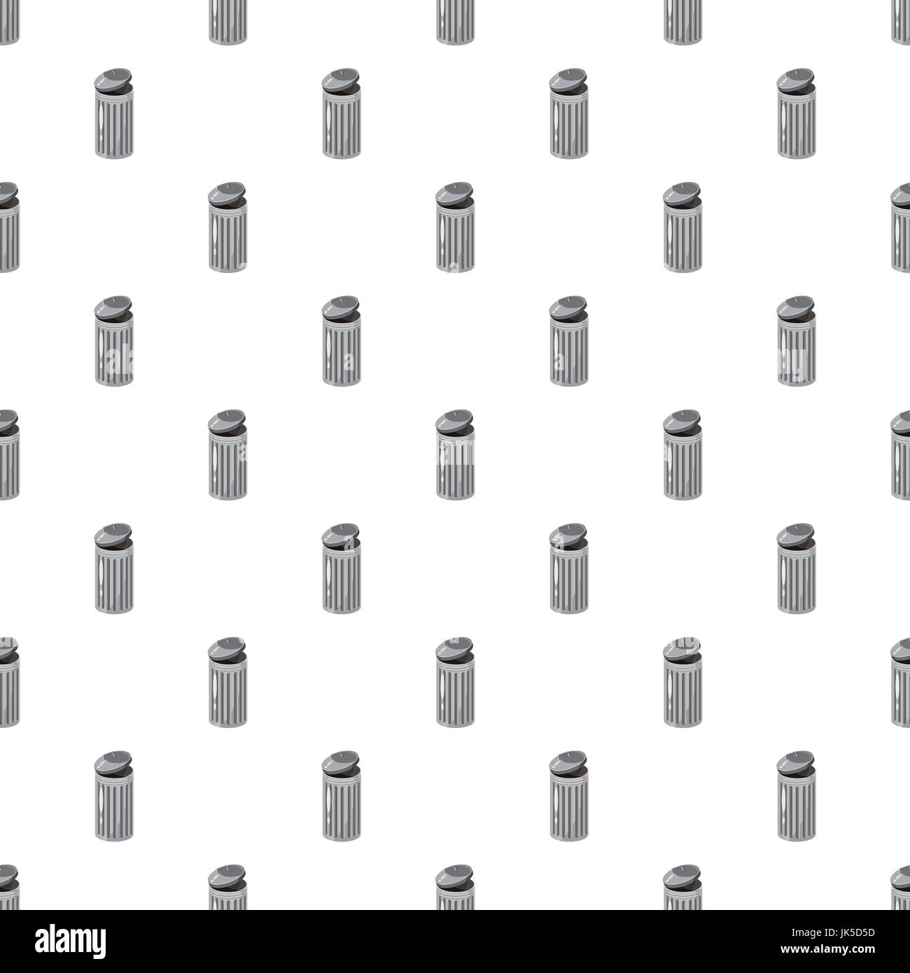Trash bin pattern seamless repeat in cartoon style vector illustration ...
