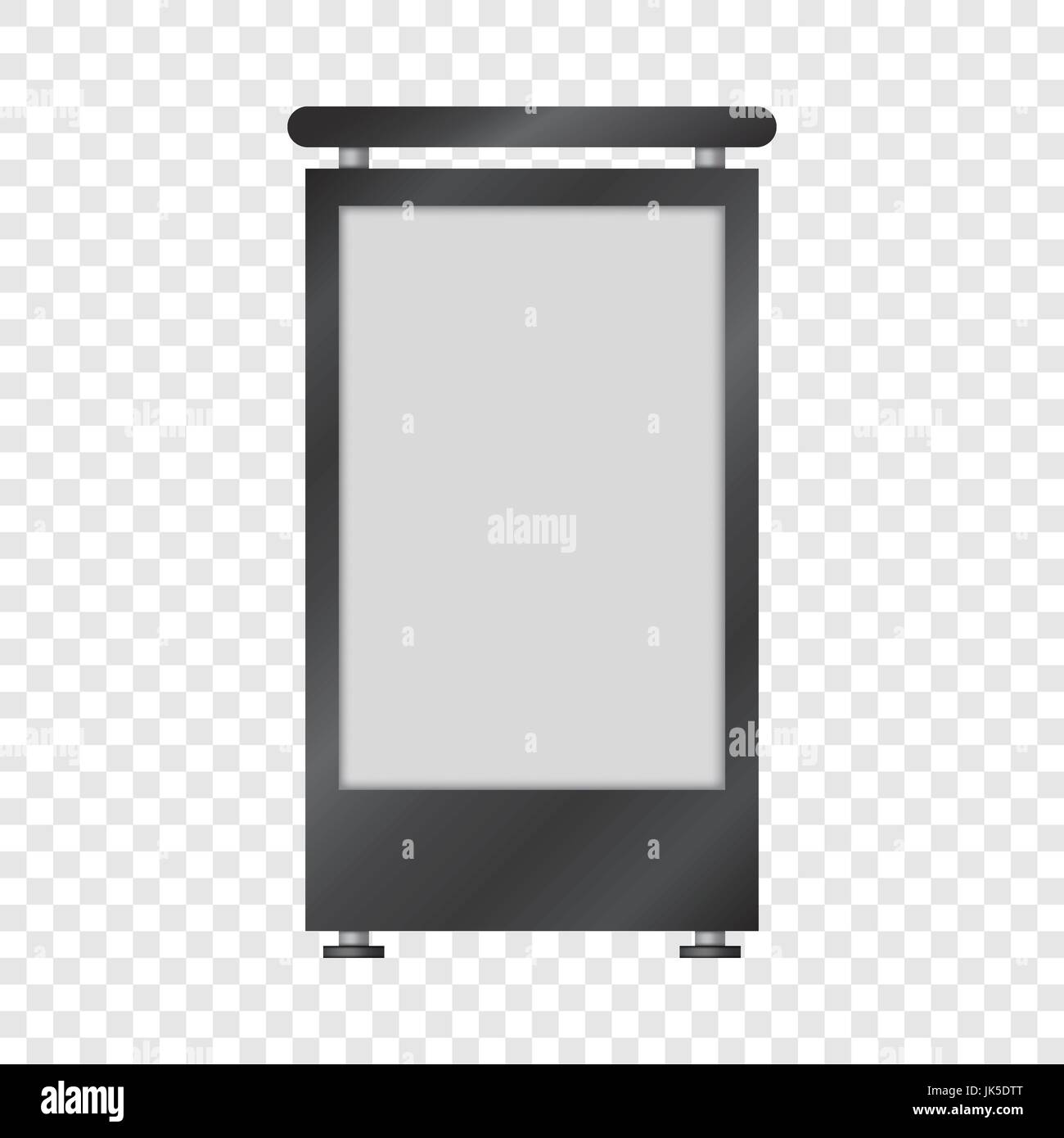 Blank lightbox mockup. Realistic illustration of blank lightbox vector ...