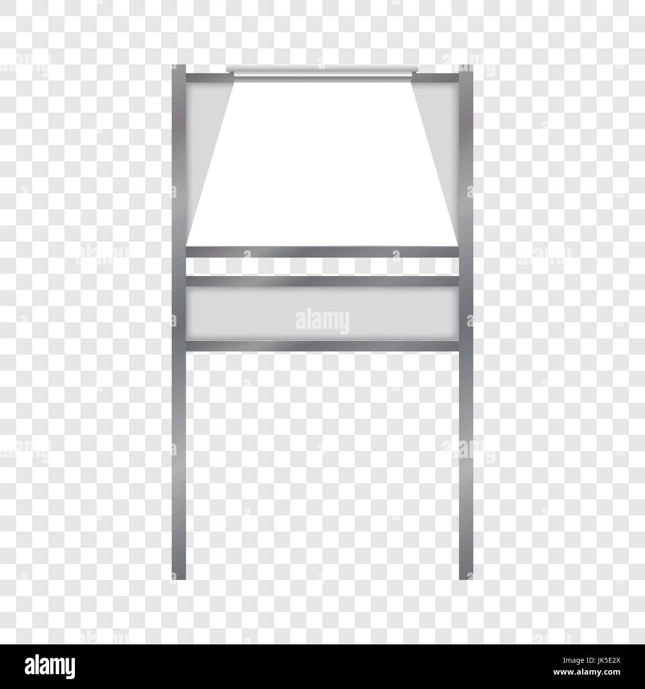Foldable advertising board mockup. Realistic illustration of foldable ...