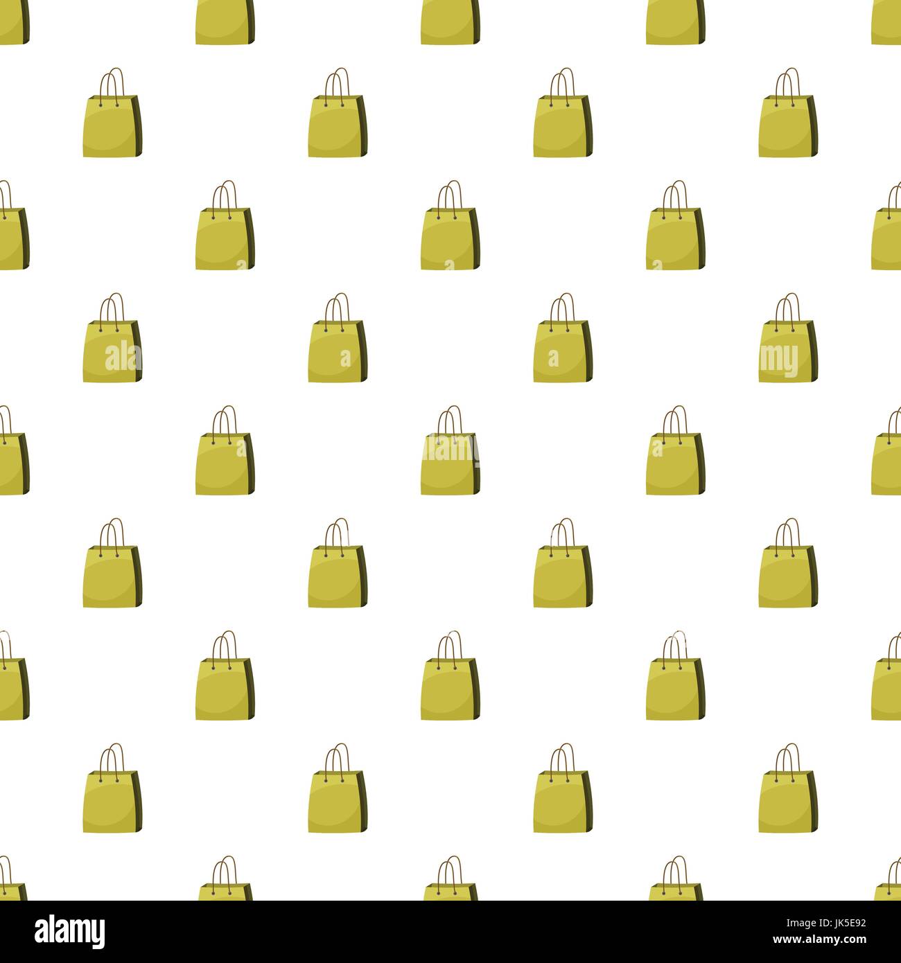 Shopping bag in cartoon style isolated on white background vector ...