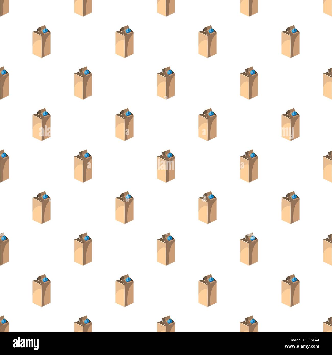 Milk packet in cartoon style isolated on white background vector ...