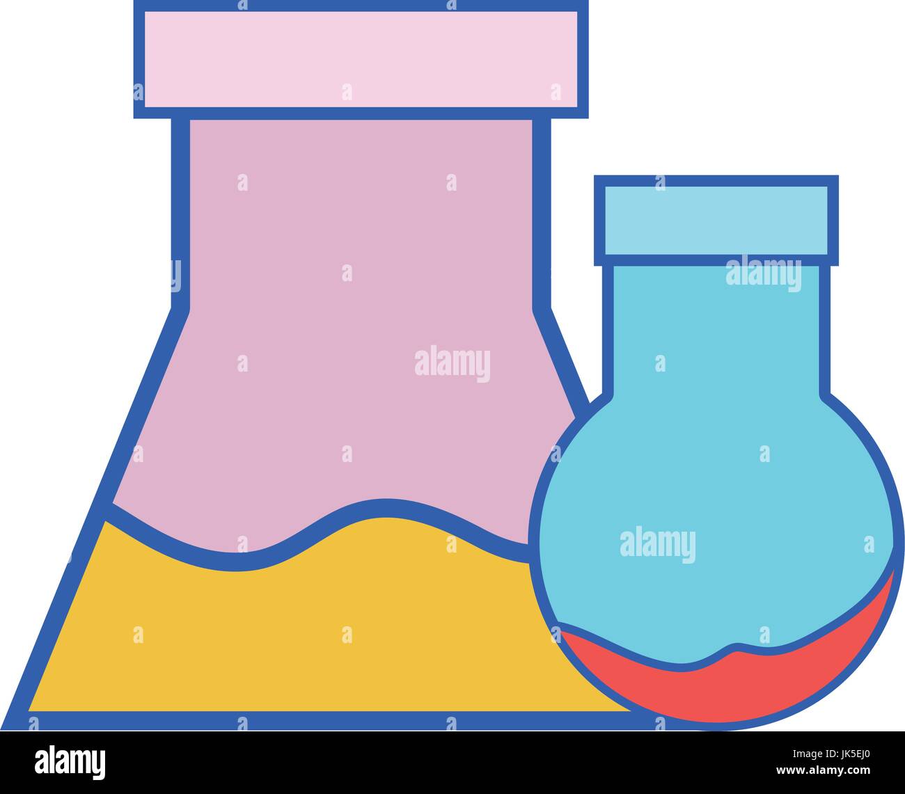erlenmeyer flask to scientific experiment lab Stock Vector Image & Art ...