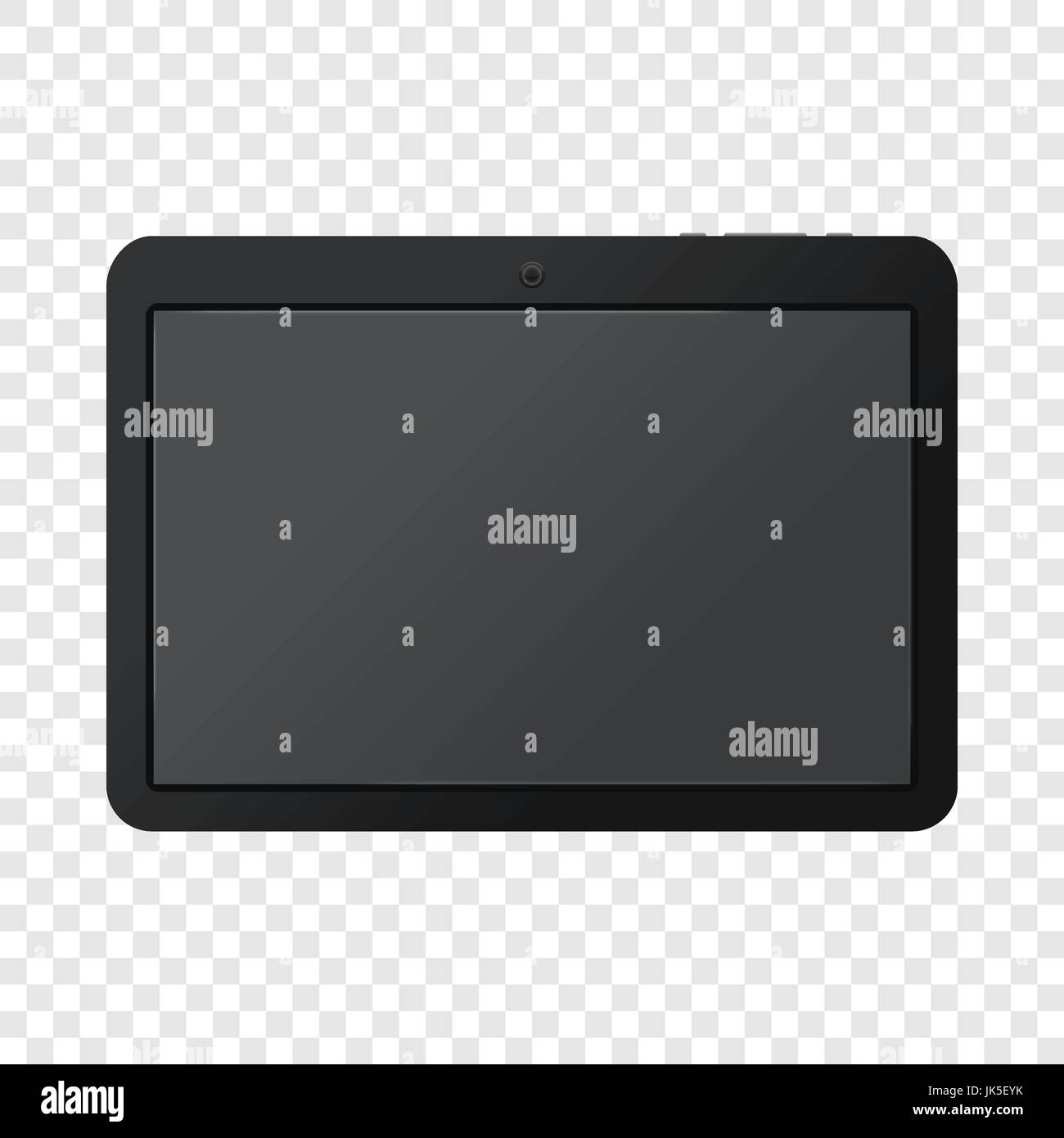 Modern portable touch pad device mockup. Realistic illustration of ...