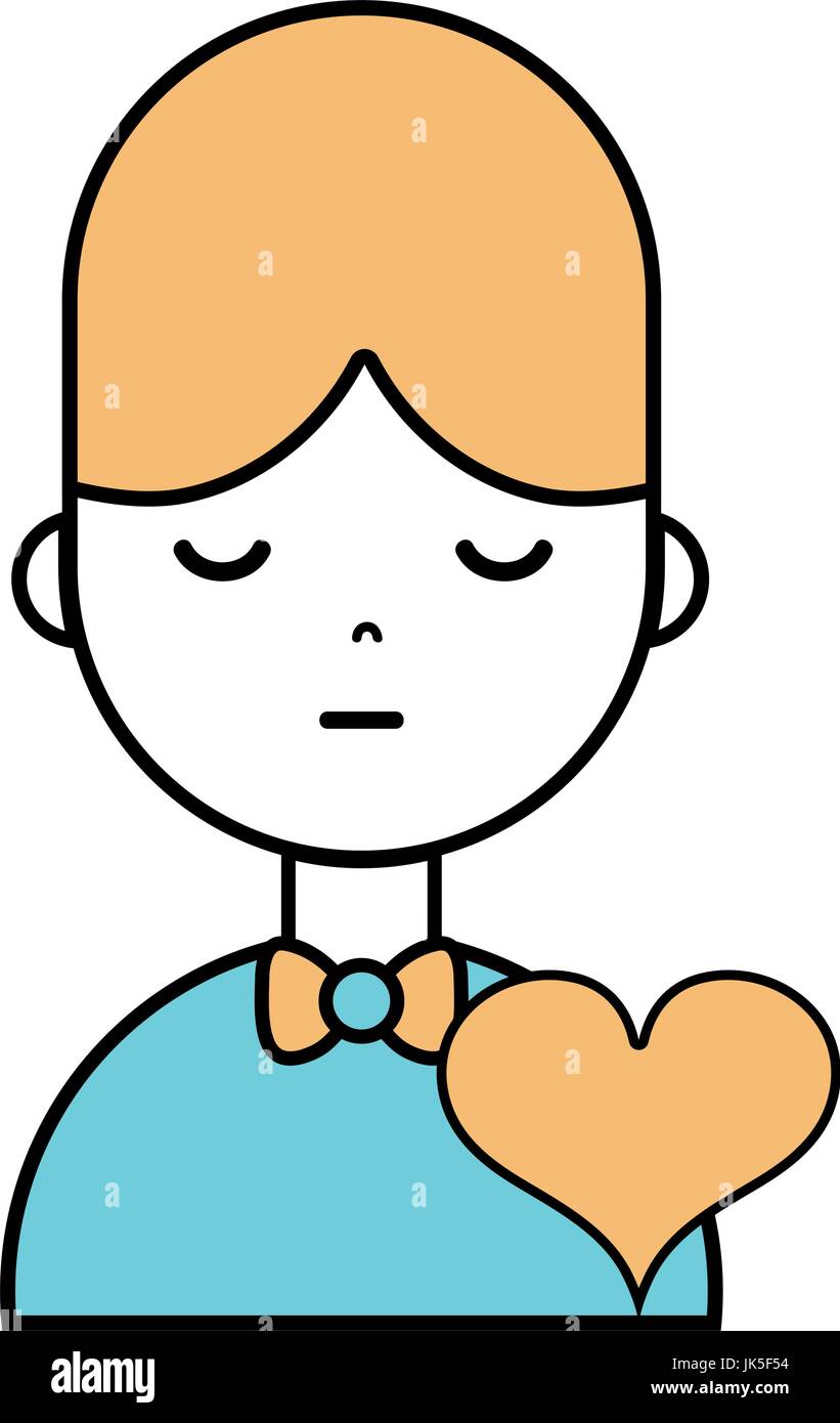 nice boy with hairstyle and t-shirt clothes Stock Vector Image & Art ...