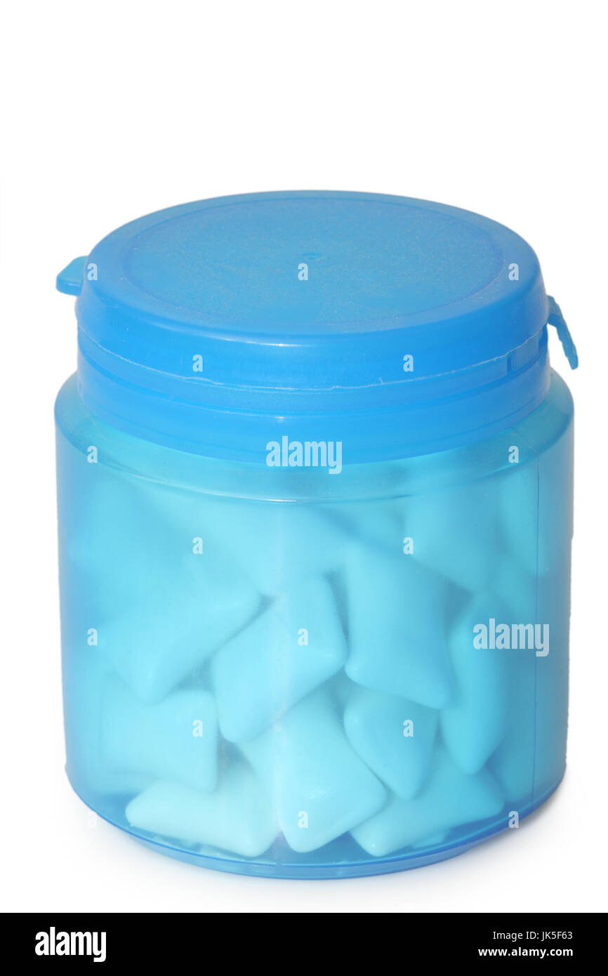 Peppermint chewing gum in beverage on white background Stock Photo - Alamy