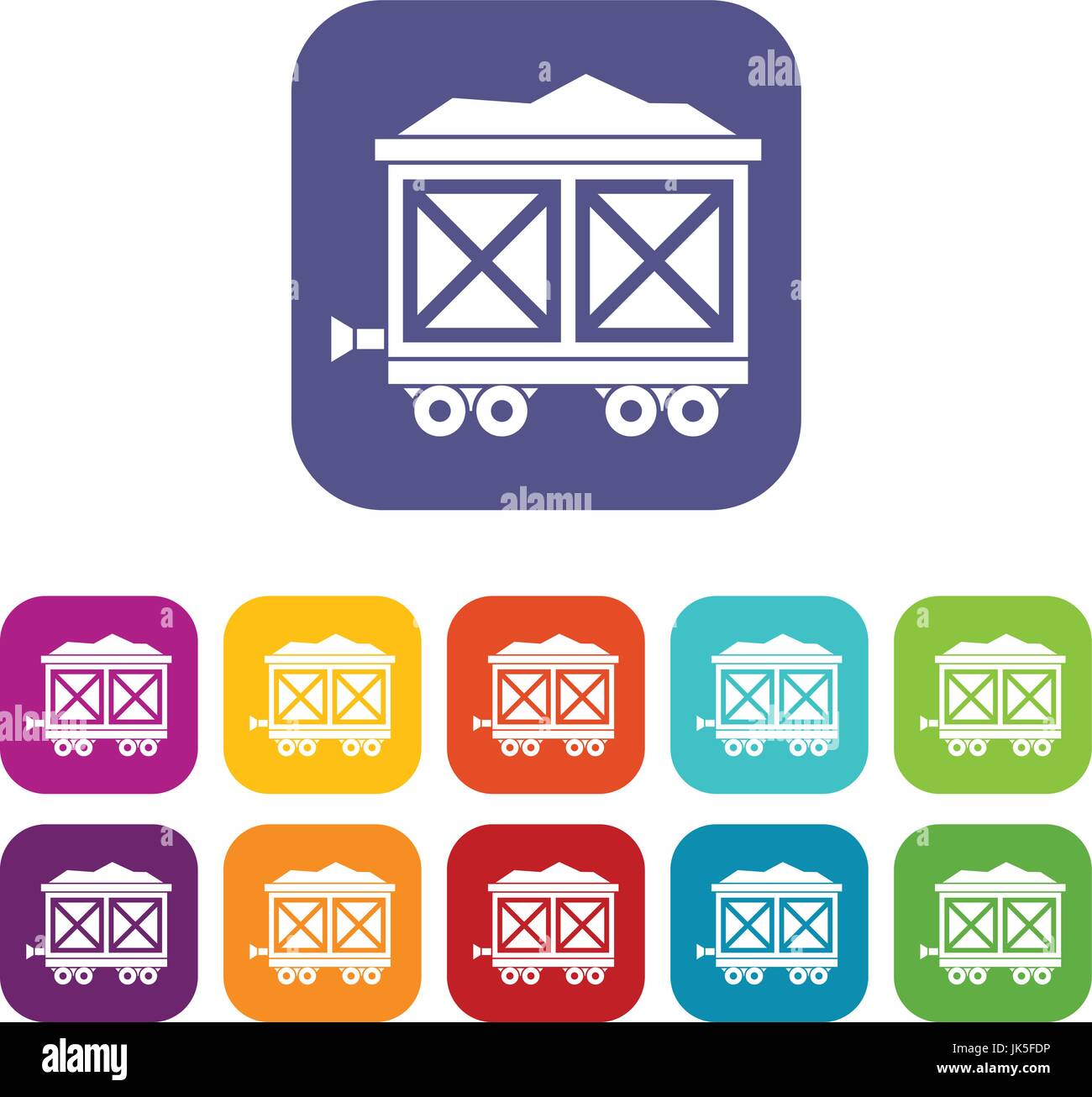 Cart on wheels with gold icons set Stock Vector Image & Art - Alamy