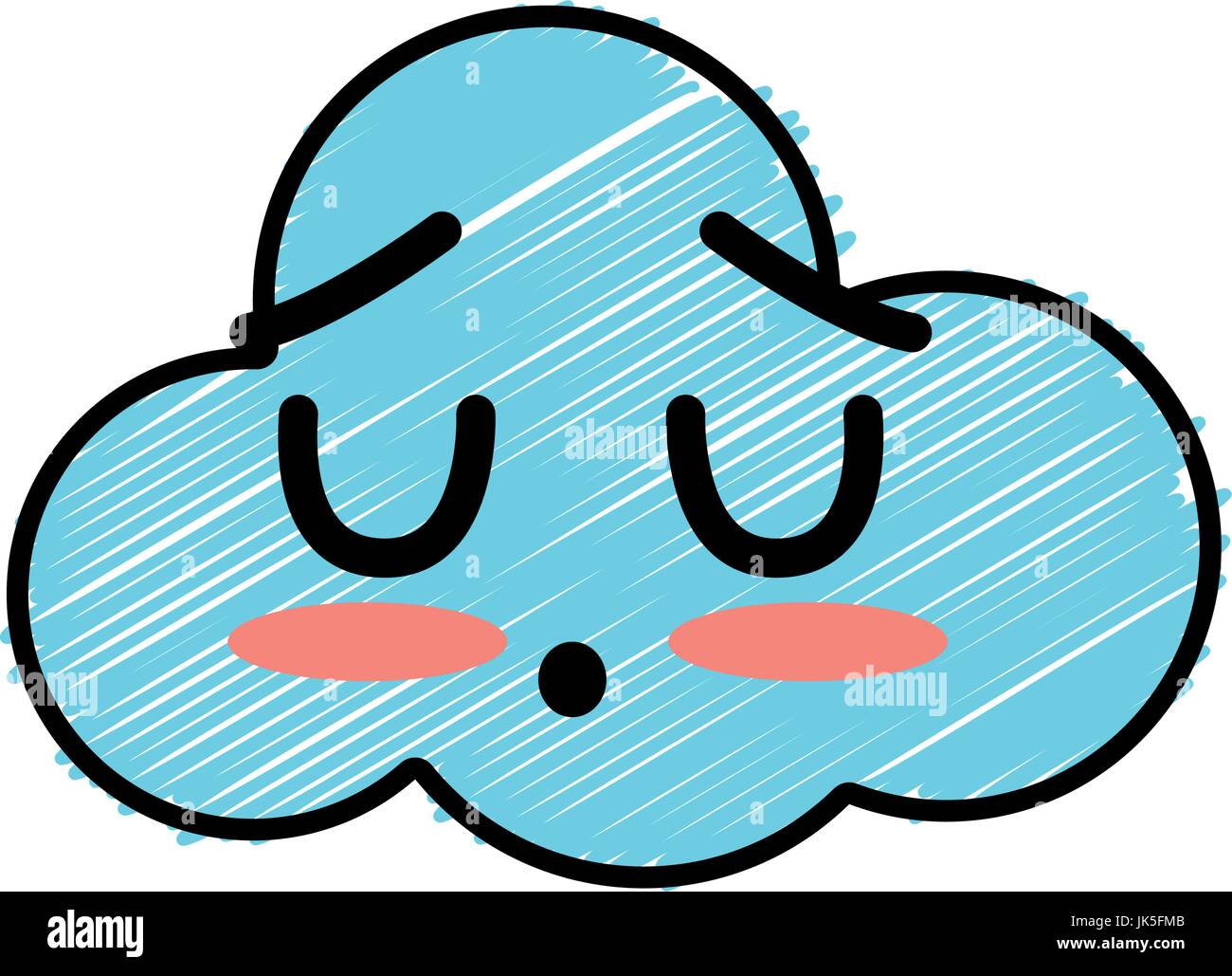 kawaii cute tender cloud weather Stock Vector Image & Art - Alamy