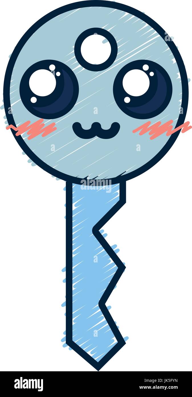 kawaii cute tender key security Stock Vector Image & Art - Alamy