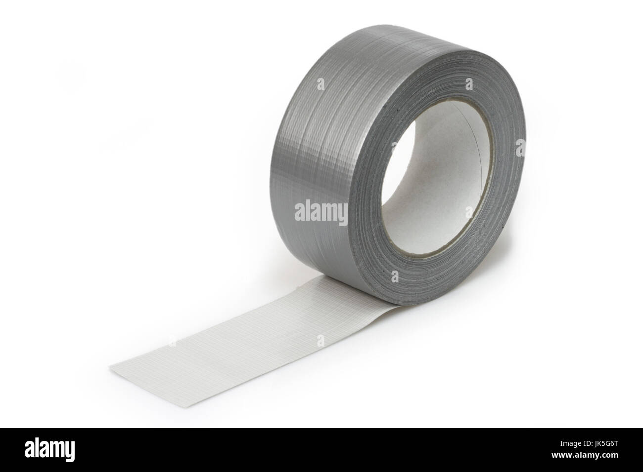Silver insulating tape isolated on white background Stock Photo - Alamy