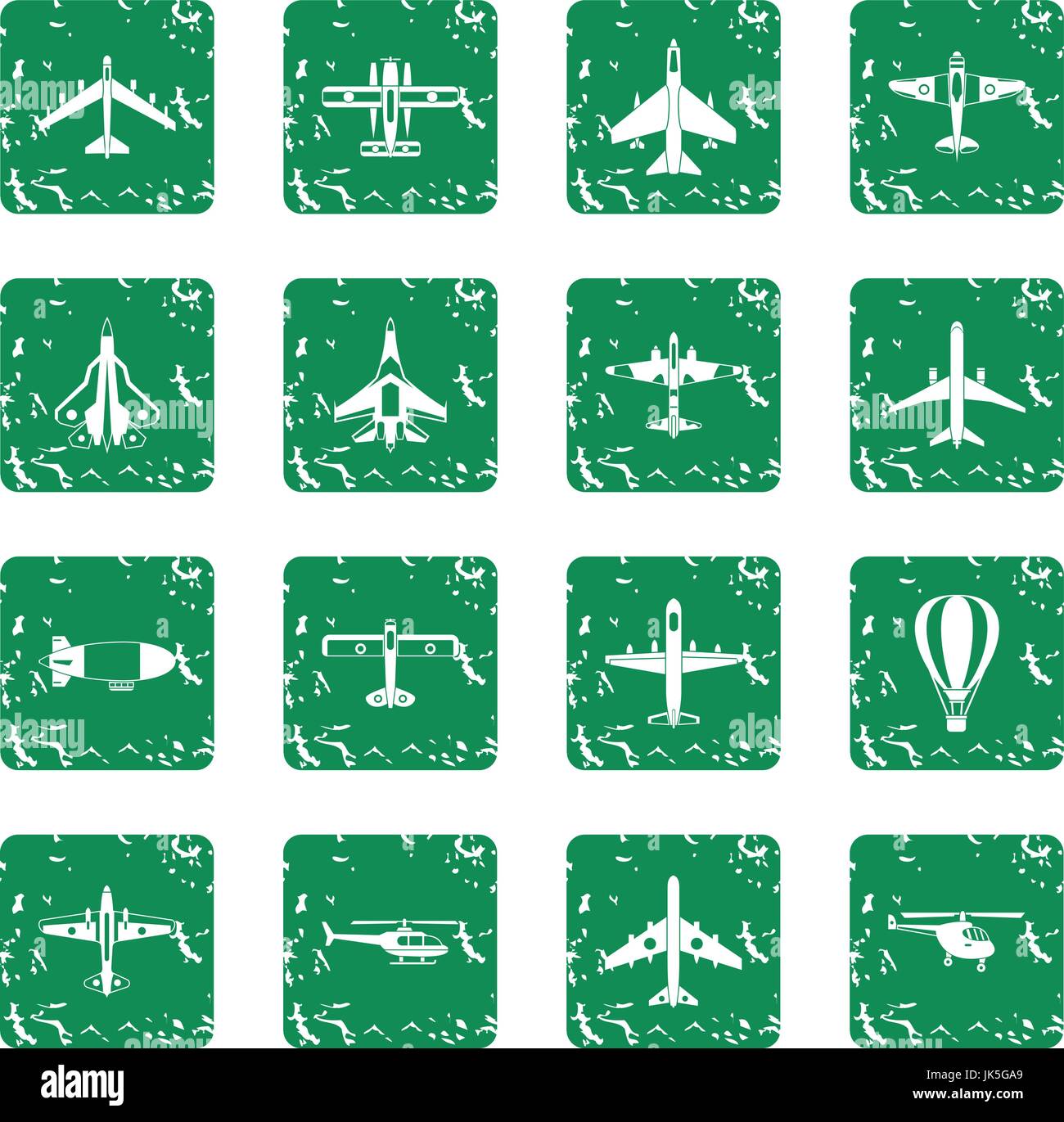 Aviation icons set grunge Stock Vector Image & Art - Alamy