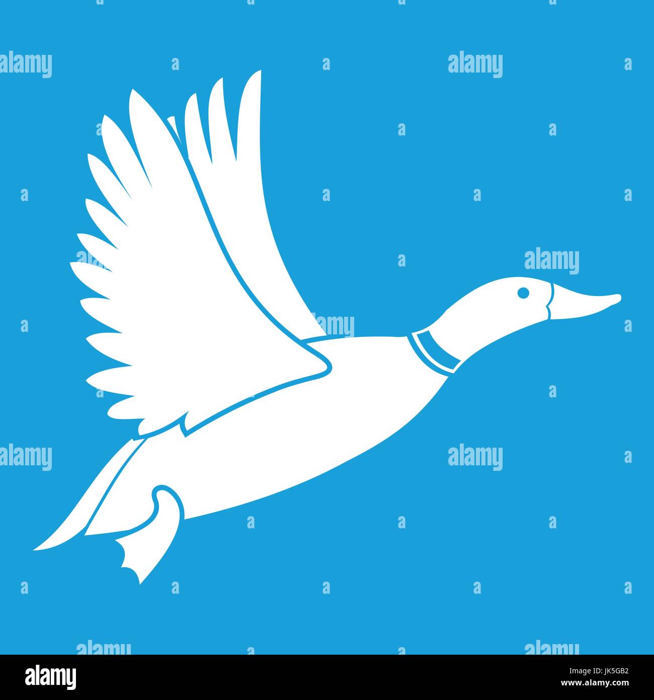 Duck icon white Stock Vector Image & Art - Alamy