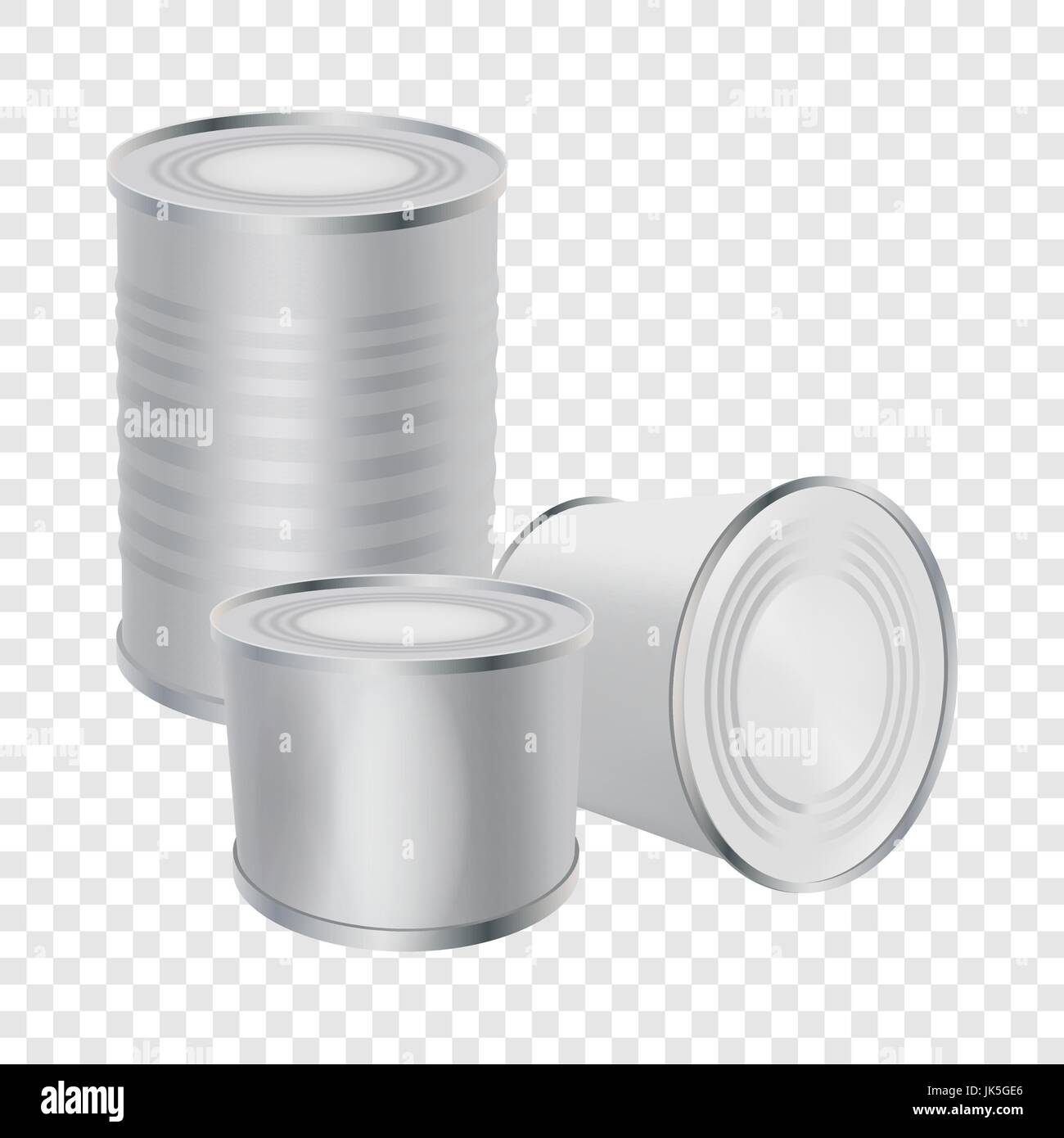 Mockup blank tin cans Stock Vector Images - Alamy
