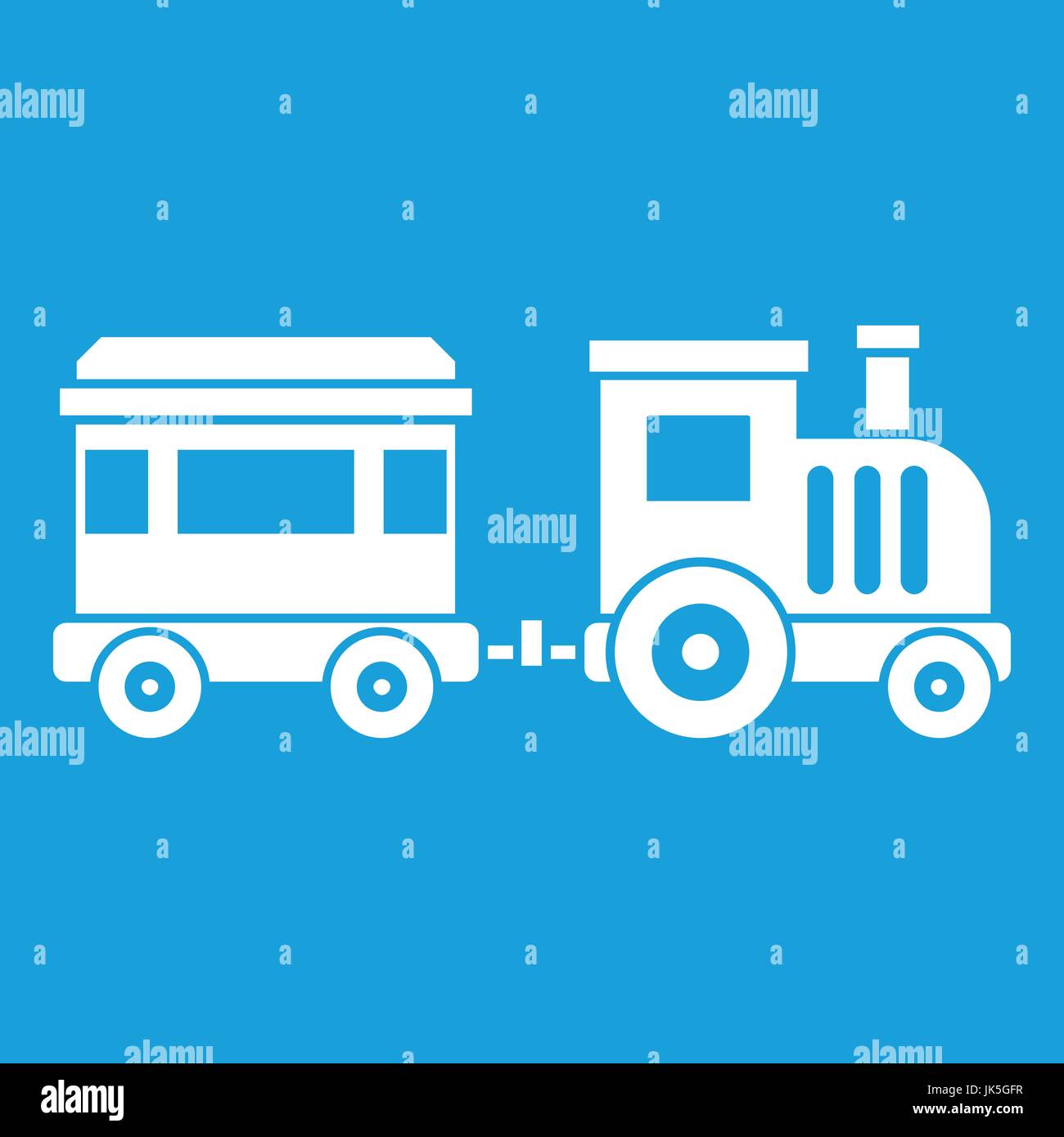 Little blue train Stock Vector Images - Alamy