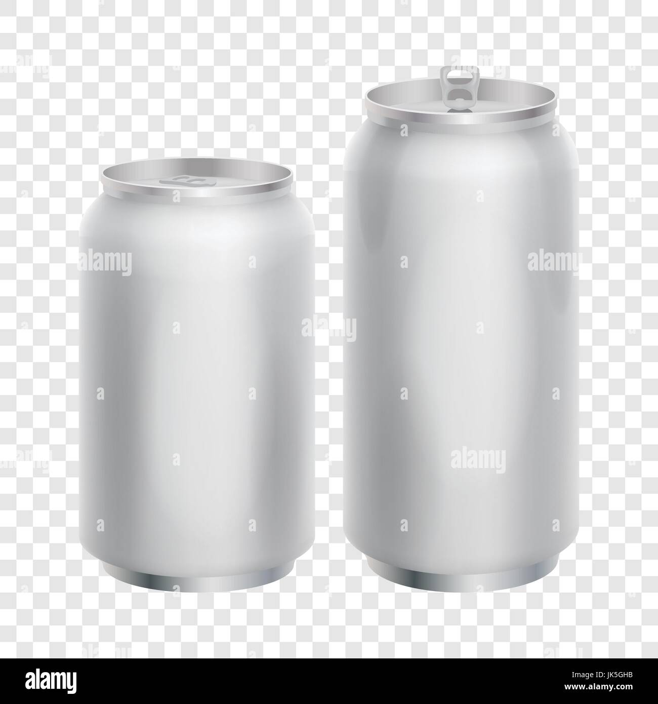 Two blank aluminum cans mockup, realistic style Stock Vector Image ...