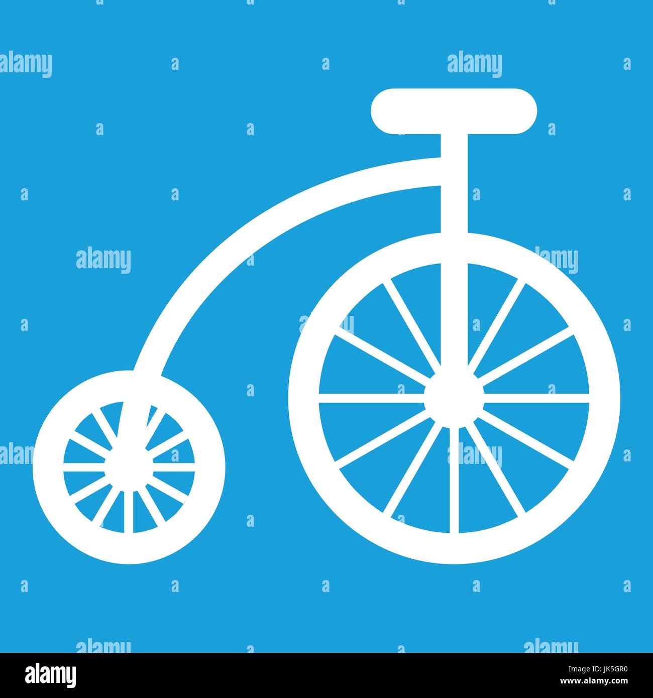 Children bicycle icon white Stock Vector Image & Art - Alamy