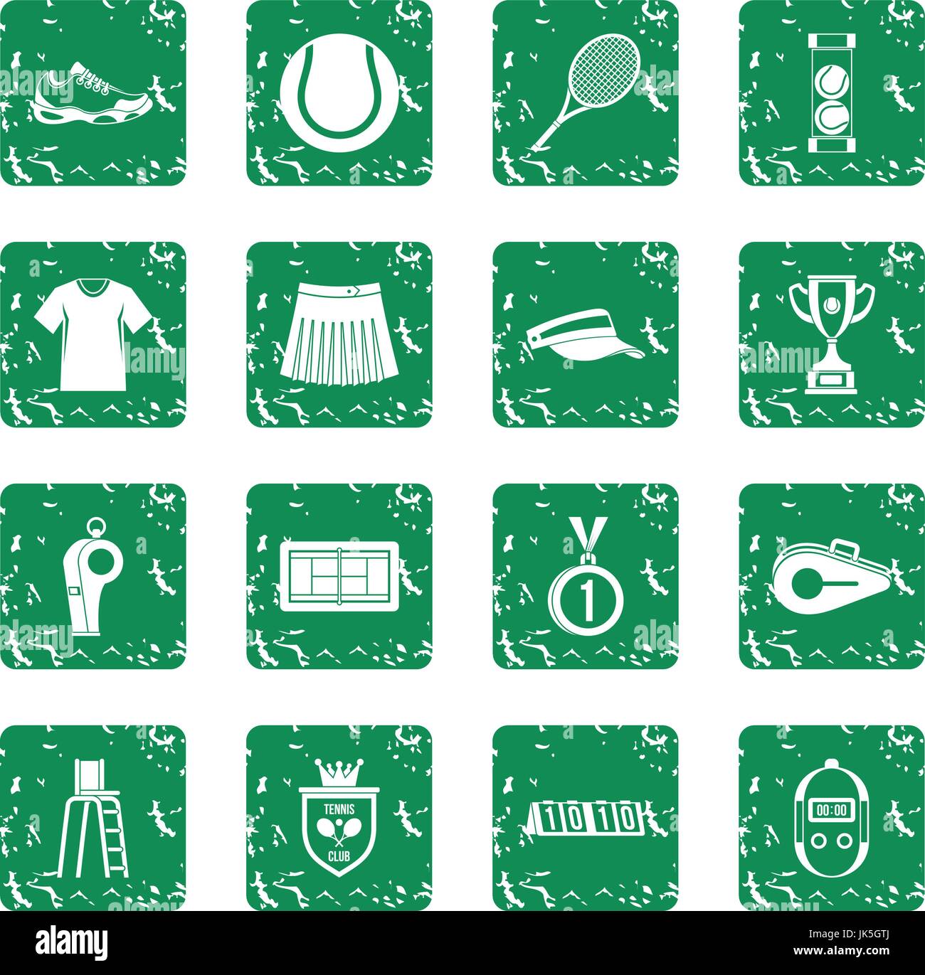 Tennis icons set grunge Stock Vector Image & Art - Alamy