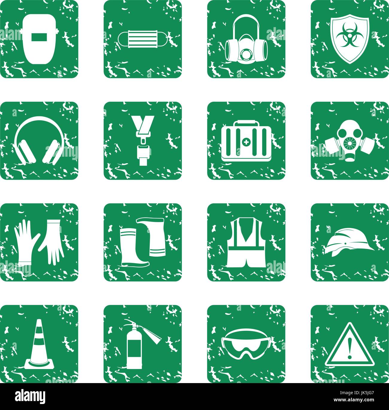 Safety icons set grunge Stock Vector Image & Art - Alamy