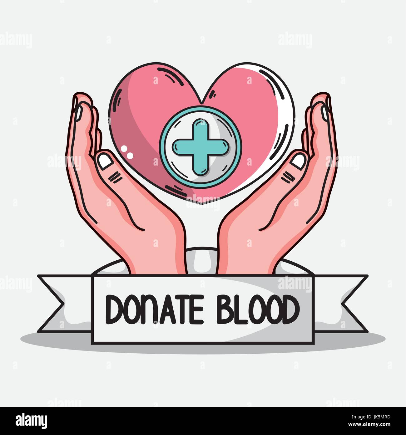 hands with heart and cross symbol icon Stock Vector Image & Art - Alamy