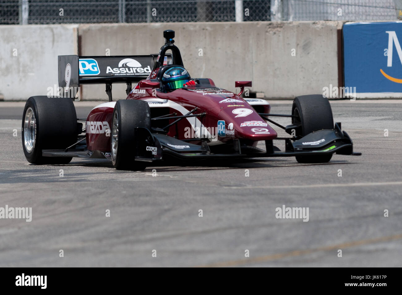 TORONTO, ON - JULY 14: Aaron Telitz (USA) (#9) during the light IndyCar ...