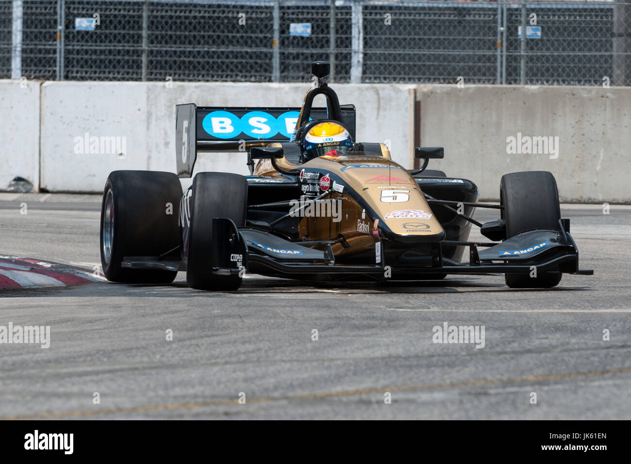 TORONTO, ON - JULY 14: Santi Urrutia (#5) during the light IndyCar ...